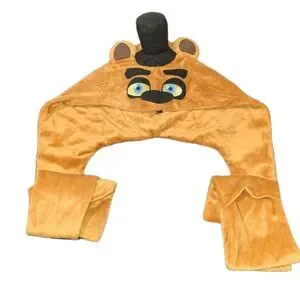 Spencer Gifts | Accessories | Fnaf Freddy Fazbear Plush Hood Scarf ...